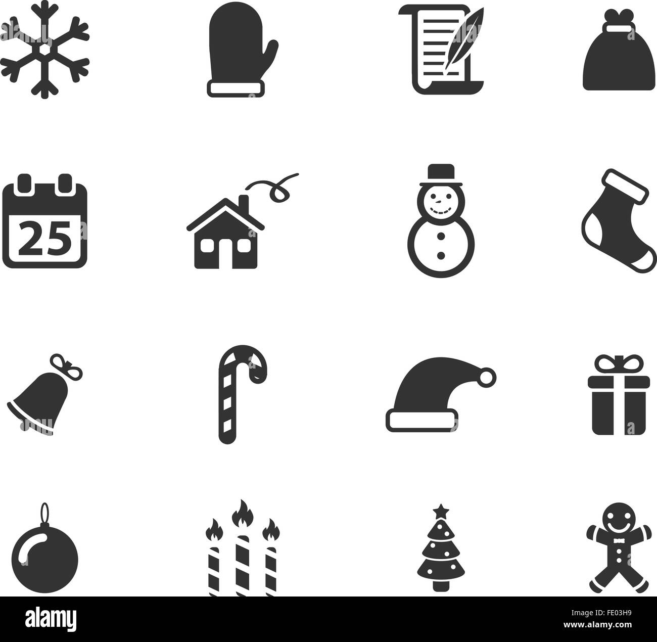 Christmas cookies on holiday Black and White Stock Photos & Images - Alamy