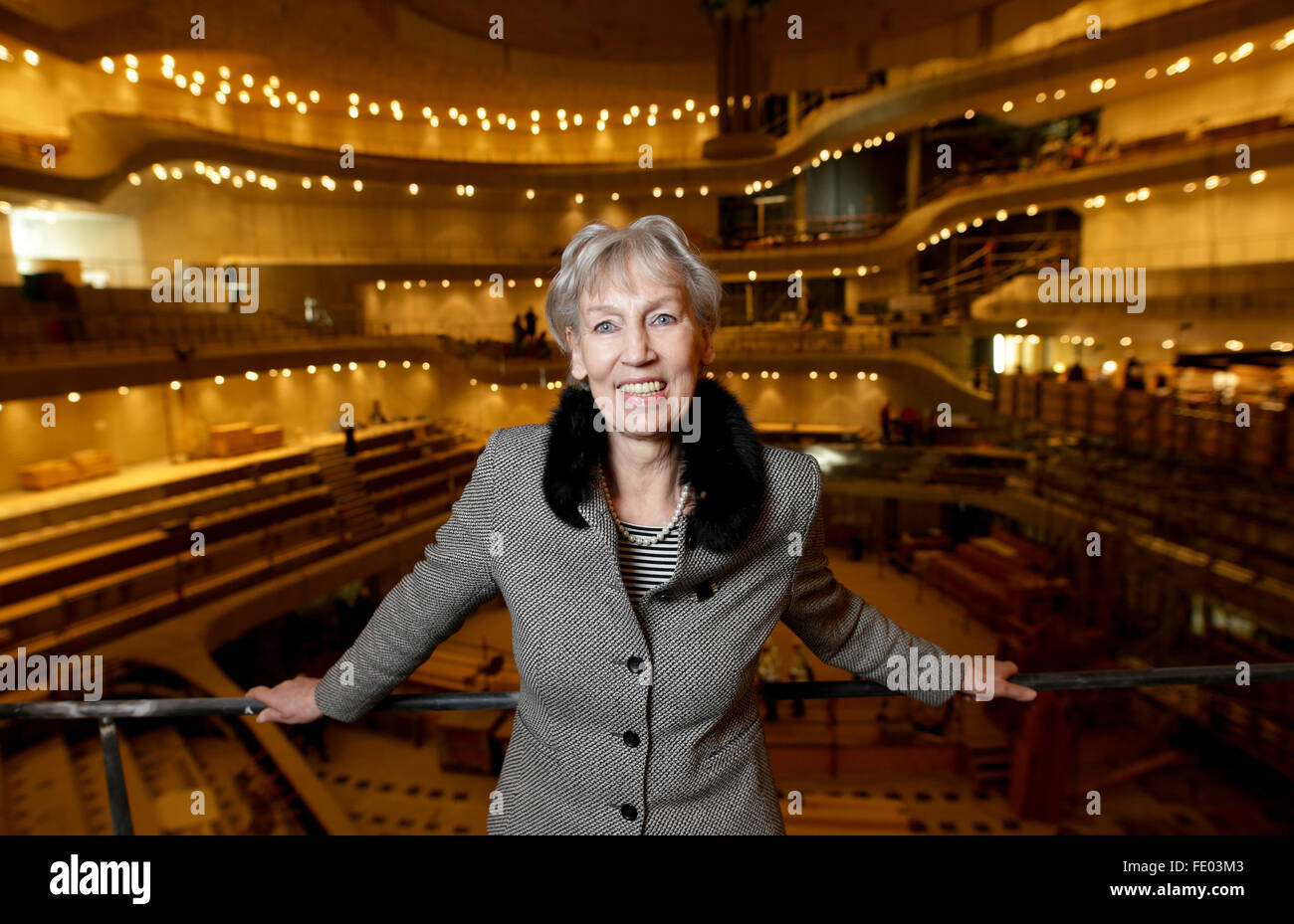 Hamburg's Senator for Culture Barbara Kisseler stands in the Great Hall ...