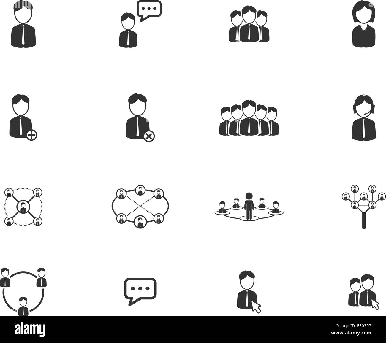 Community simply icons Stock Vector Image & Art - Alamy