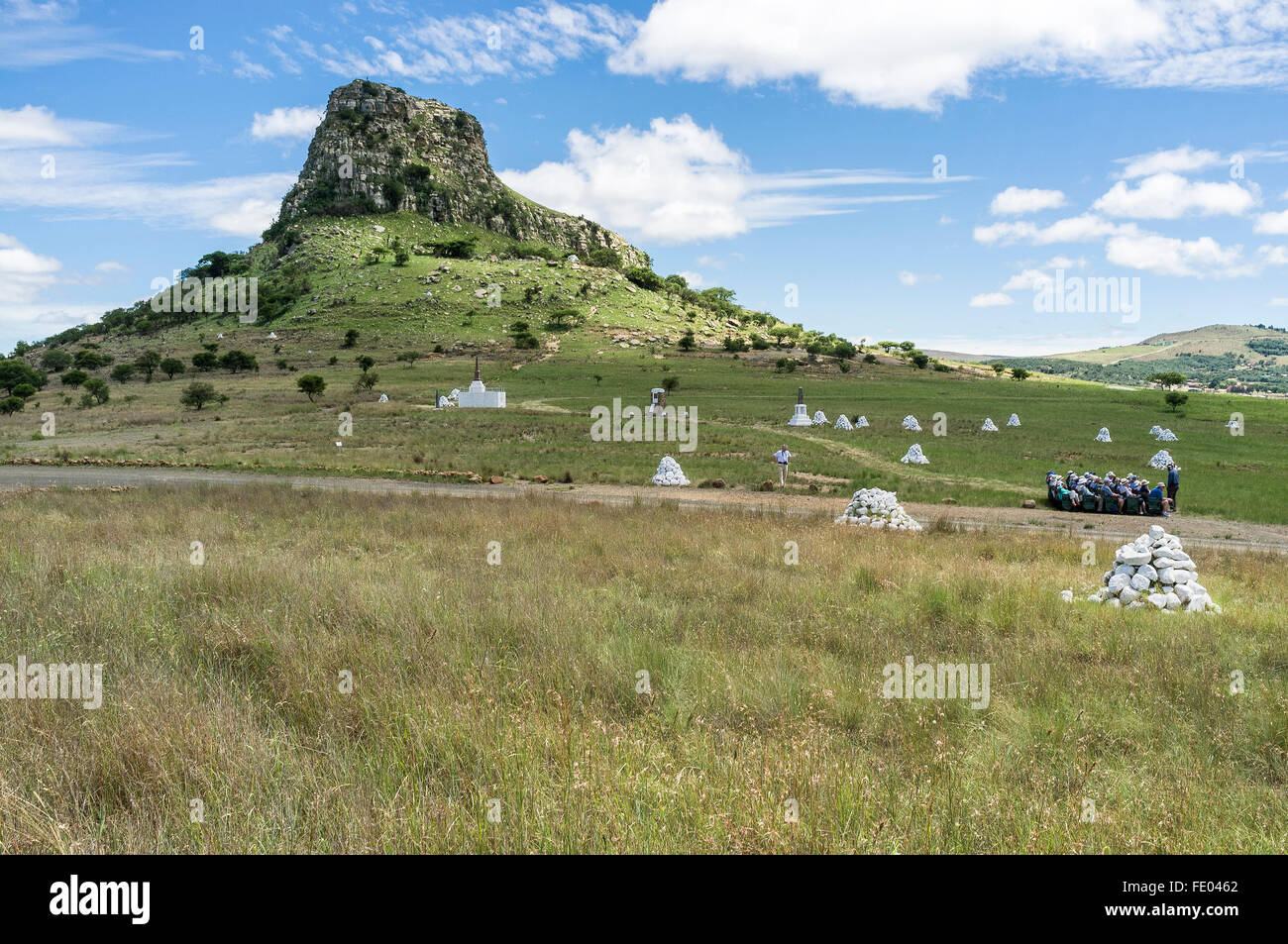Isandlwana hill, battlesite memorial ground, Kwa-zulu Natal, South ...
