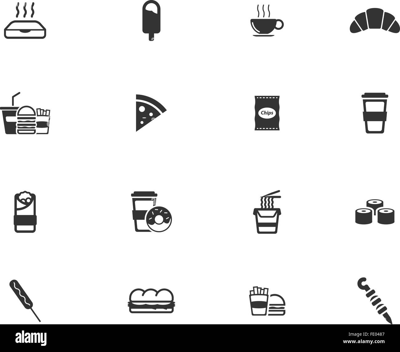 Food fast junk Black and White Stock Photos & Images - Alamy