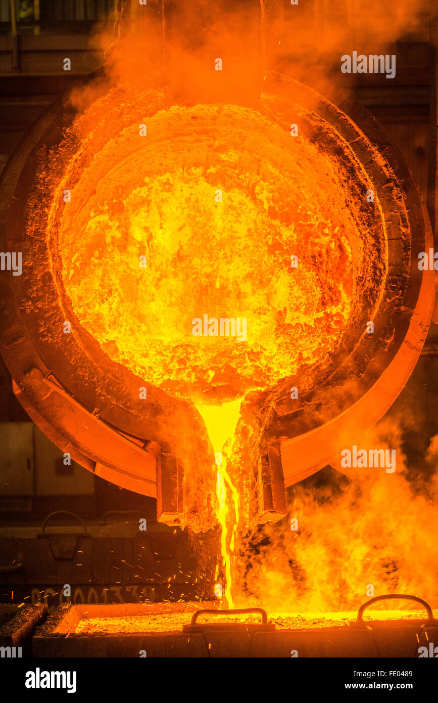Ironworks crucible hi-res stock photography and images - Alamy