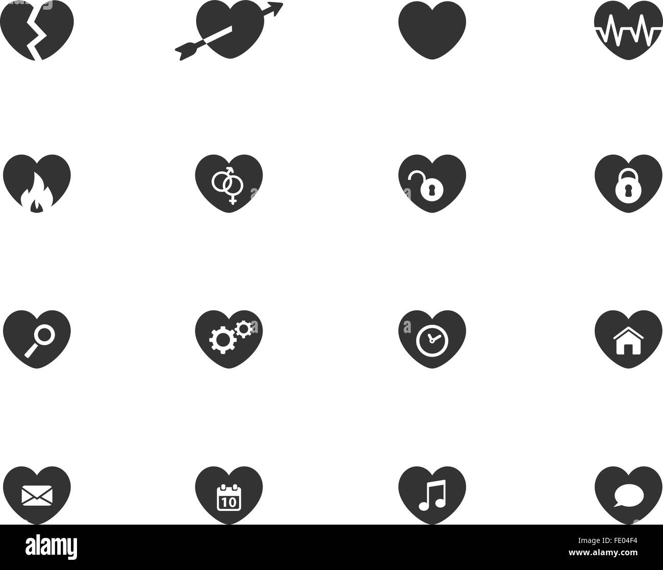 Broken love heart sweet message hi-res stock photography and images - Alamy