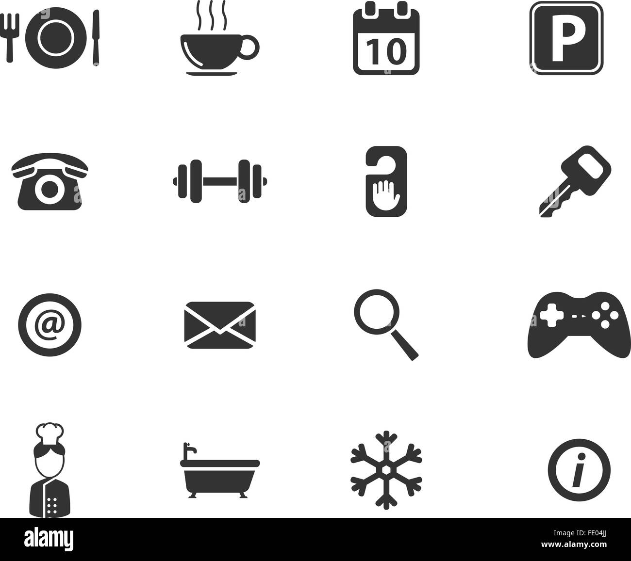 Room service, hotel room Black and White Stock Photos & Images - Alamy