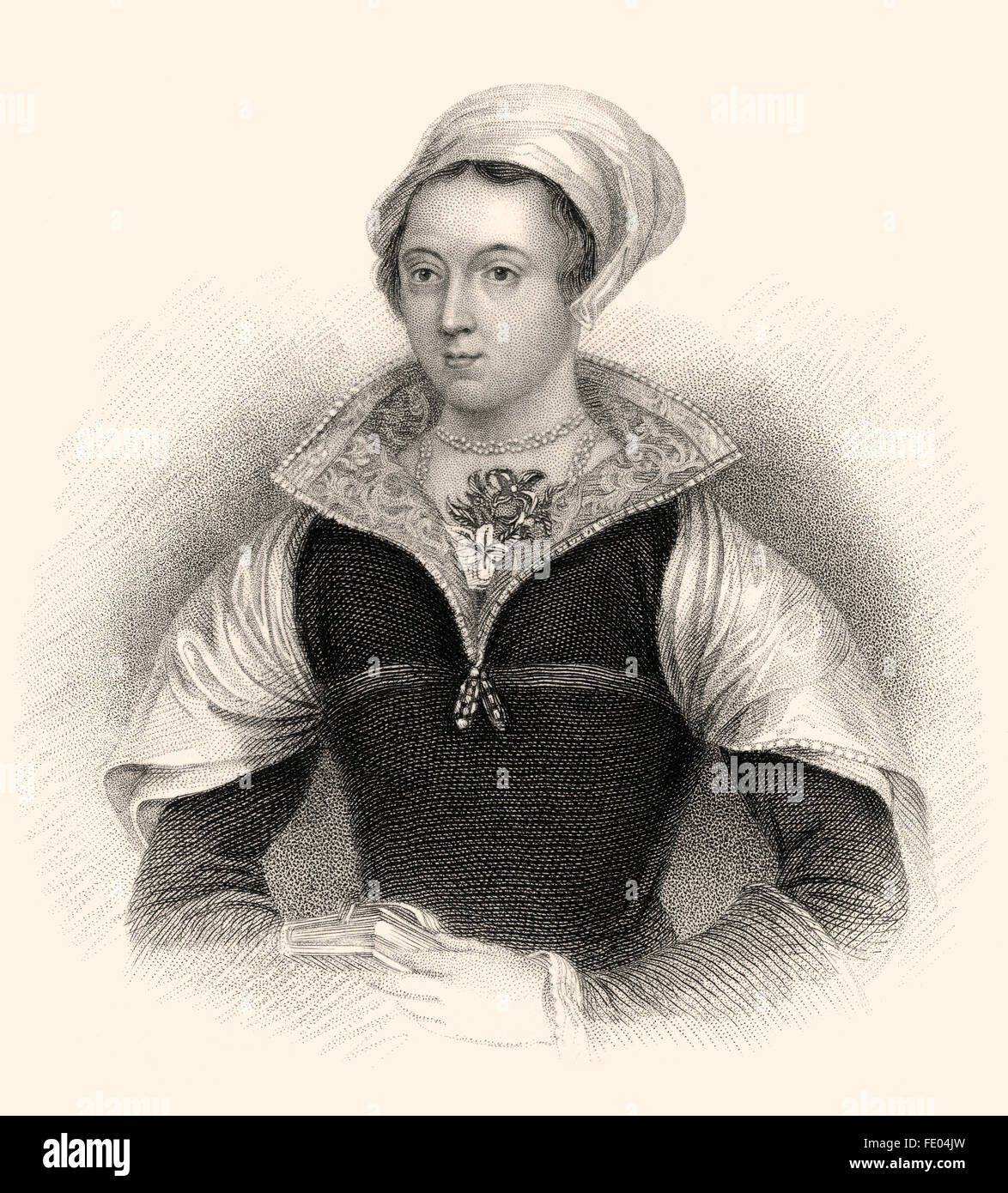 Lady Jane Grey, 1536 - 1554, briefly Queen of England, nicknamed Nine ...