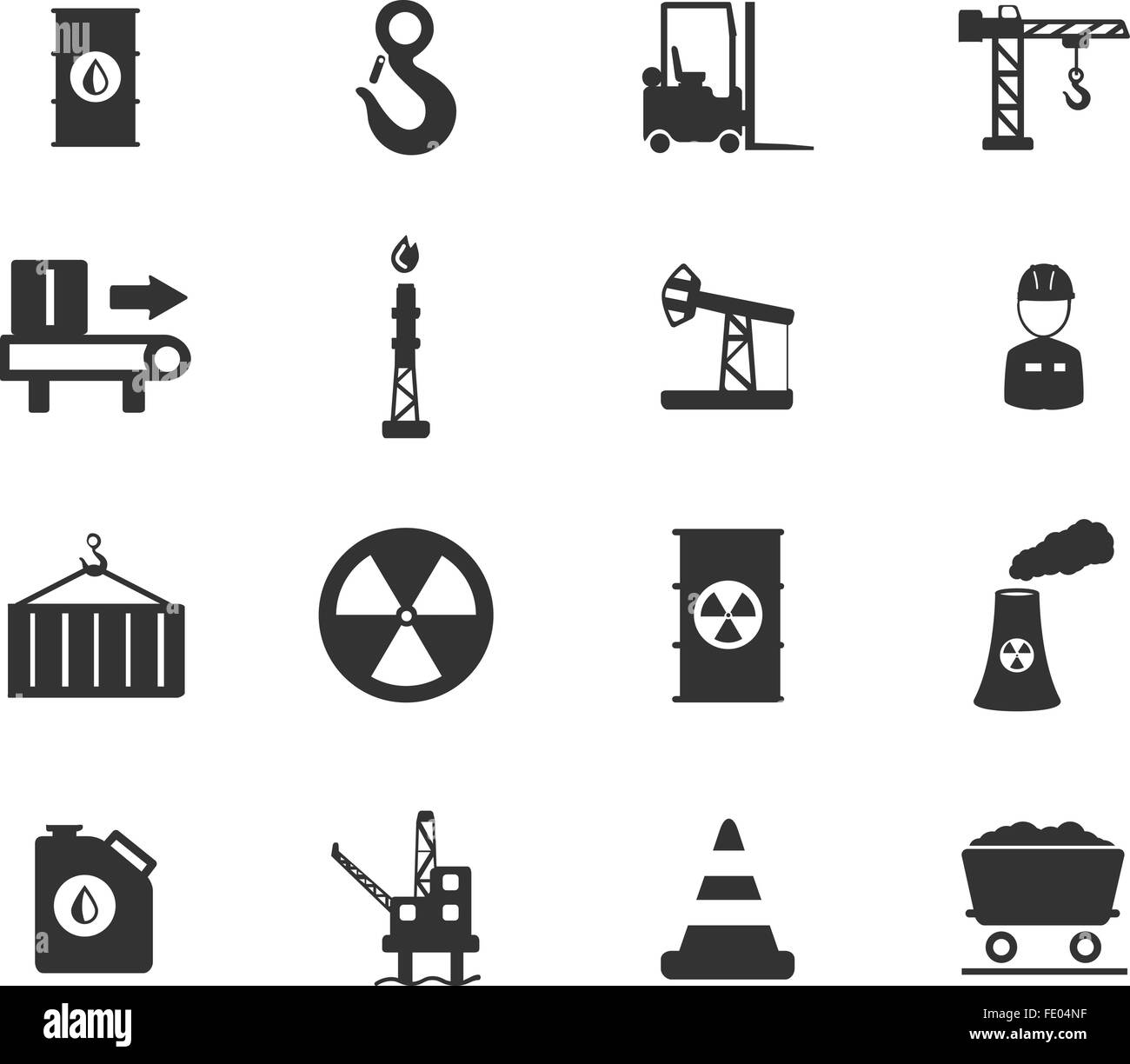 Industrial simply icons Stock Vector Image & Art - Alamy