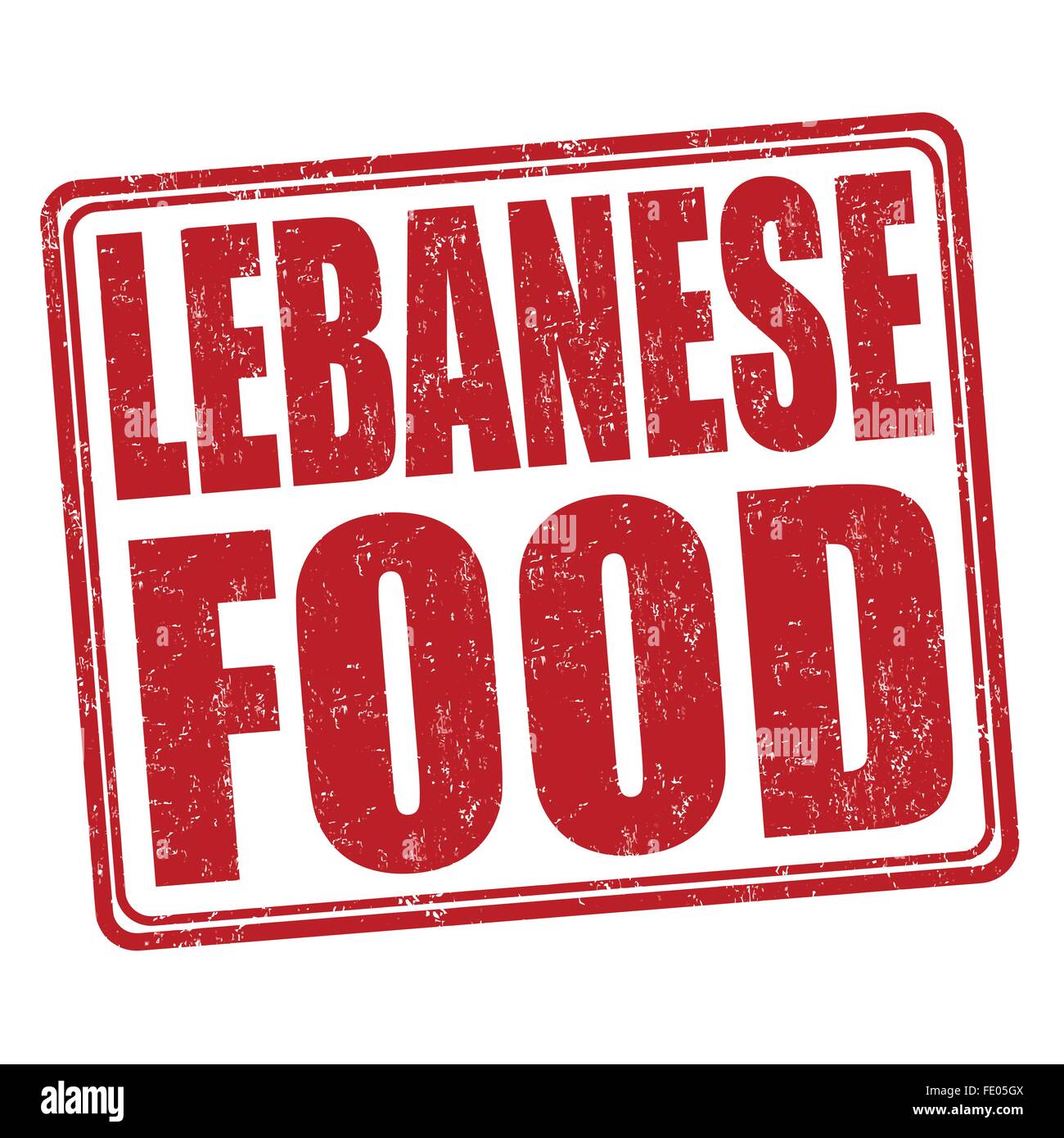 Lebanon food Stock Vector Images - Alamy