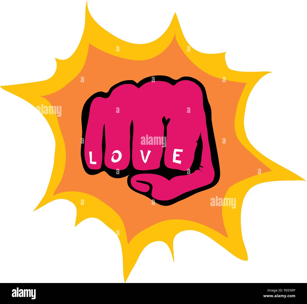 Cartoon girl fight hi-res stock photography and images - Alamy