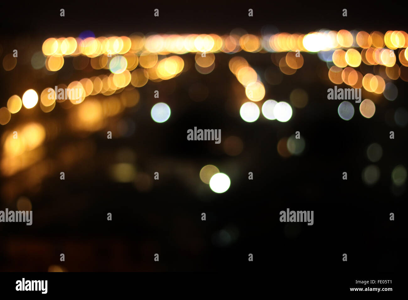 city night defocused lights abstract background Stock Photo - Alamy