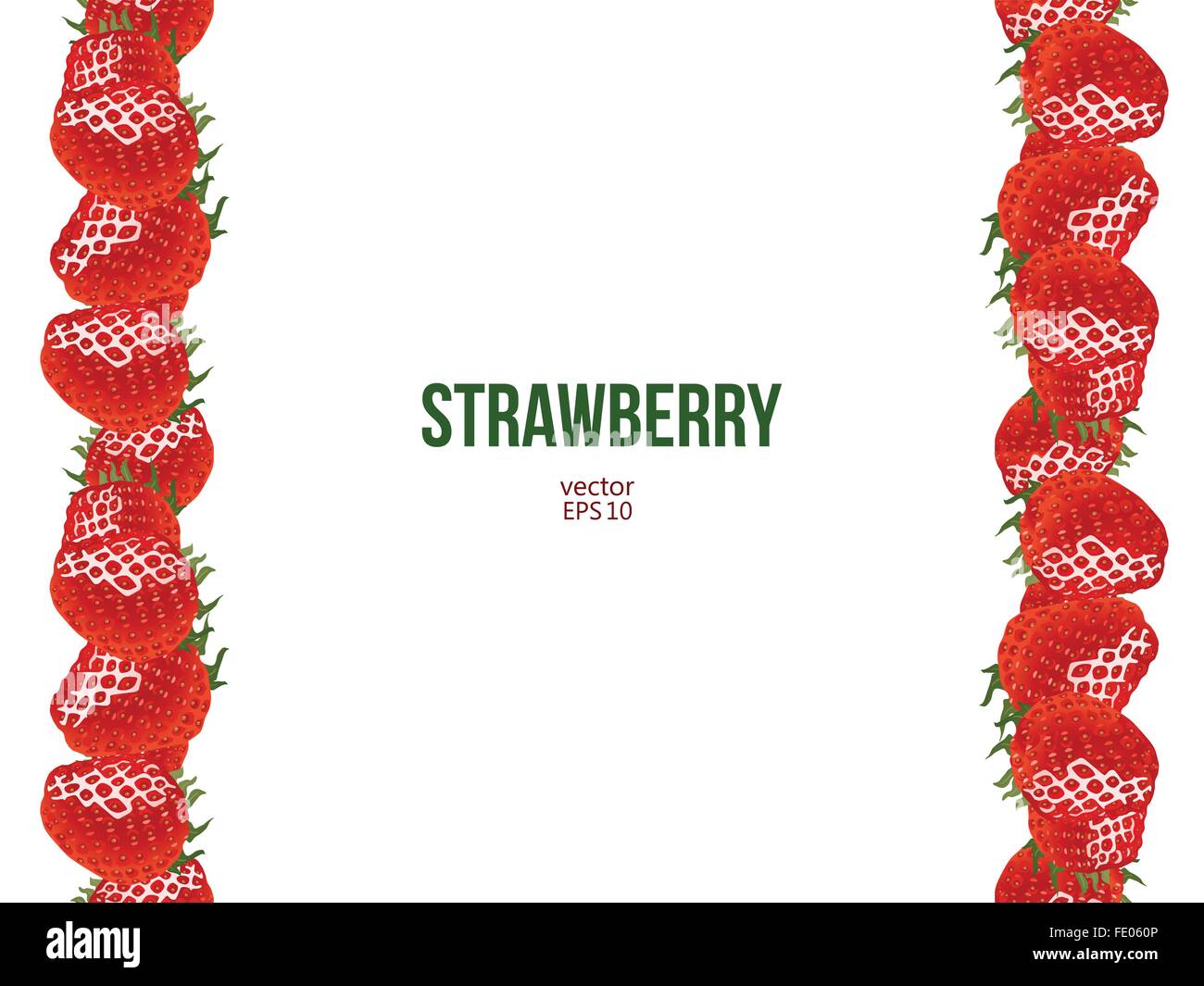 Strawberry frame, vector illustration Stock Vector Image & Art - Alamy