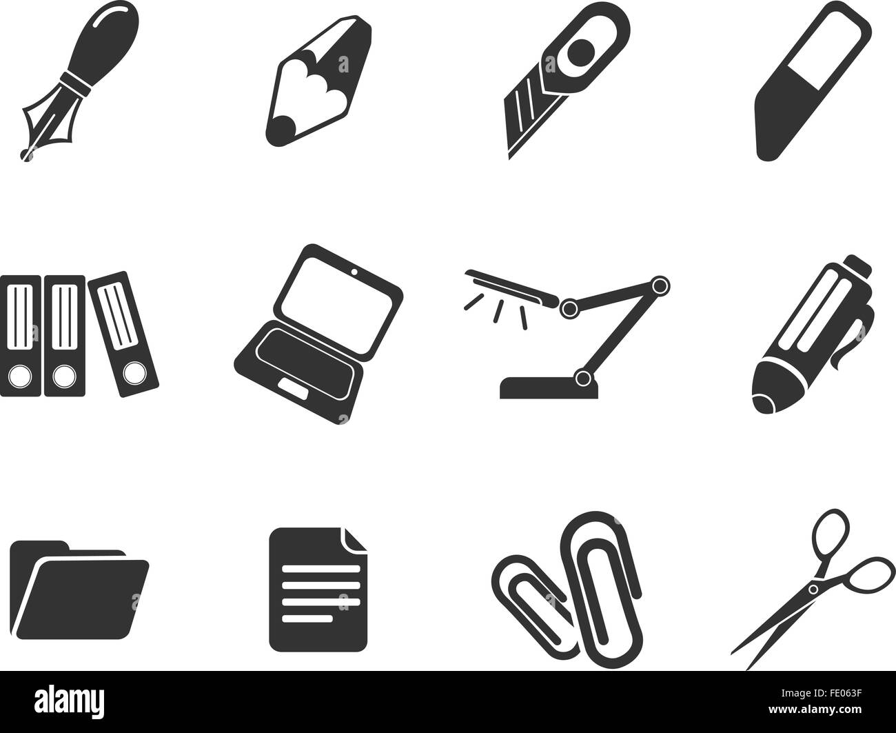 Office worker computer screen Black and White Stock Photos & Images - Alamy