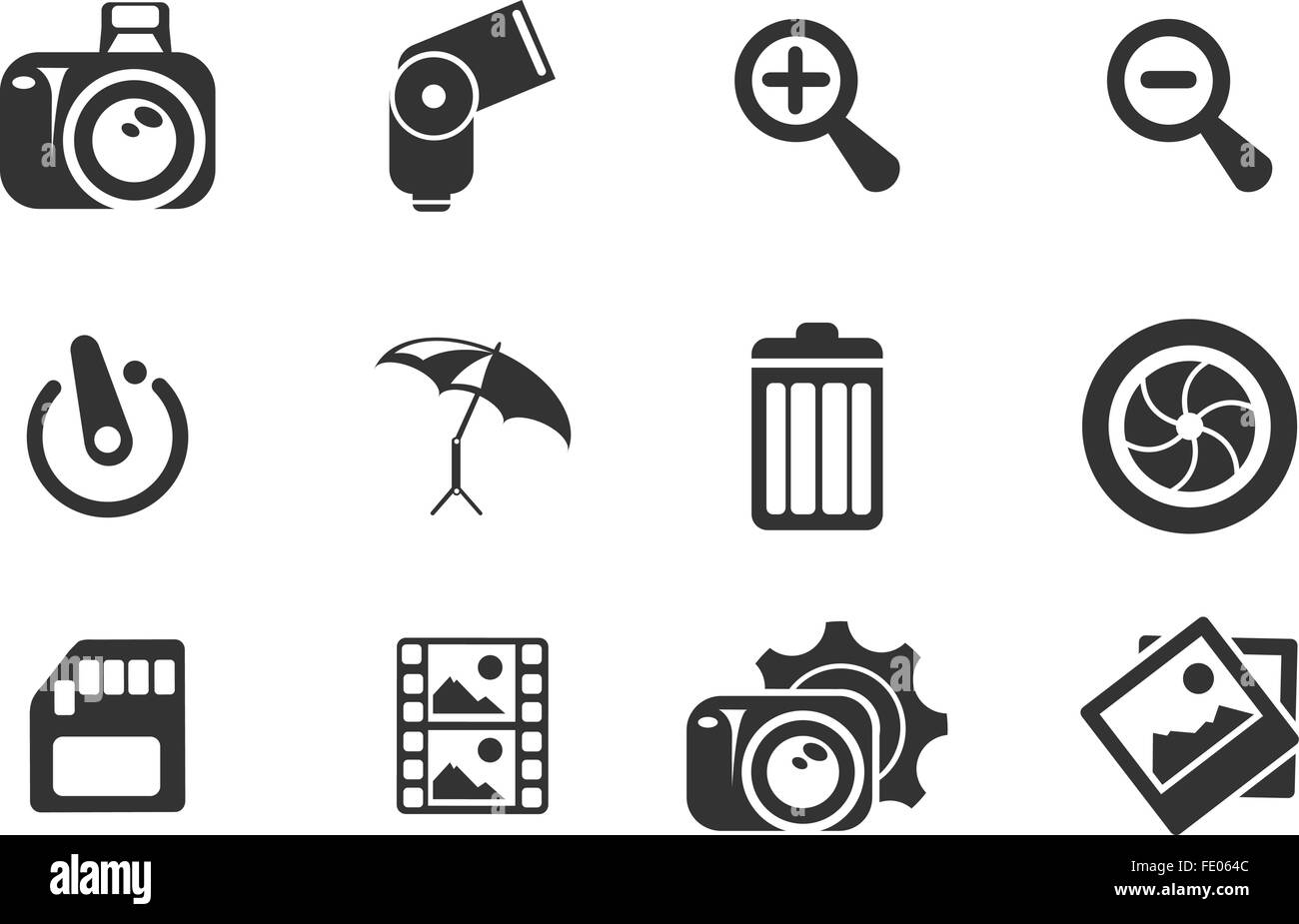 Photography Silhouette Icons Stock Vector Image & Art - Alamy