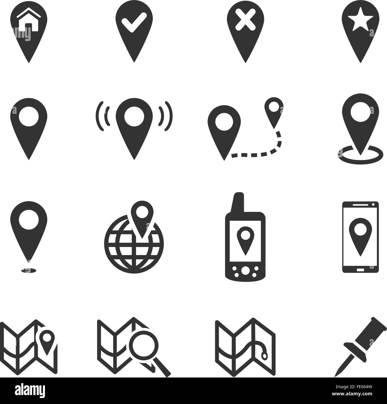 Pointer and maps Stock Vector Image & Art - Alamy