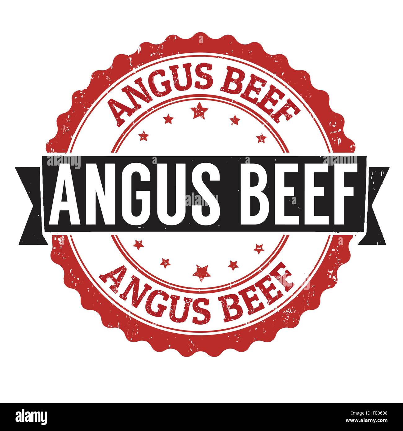 Angus beef grunge rubber stamp on white background, vector illustration ...