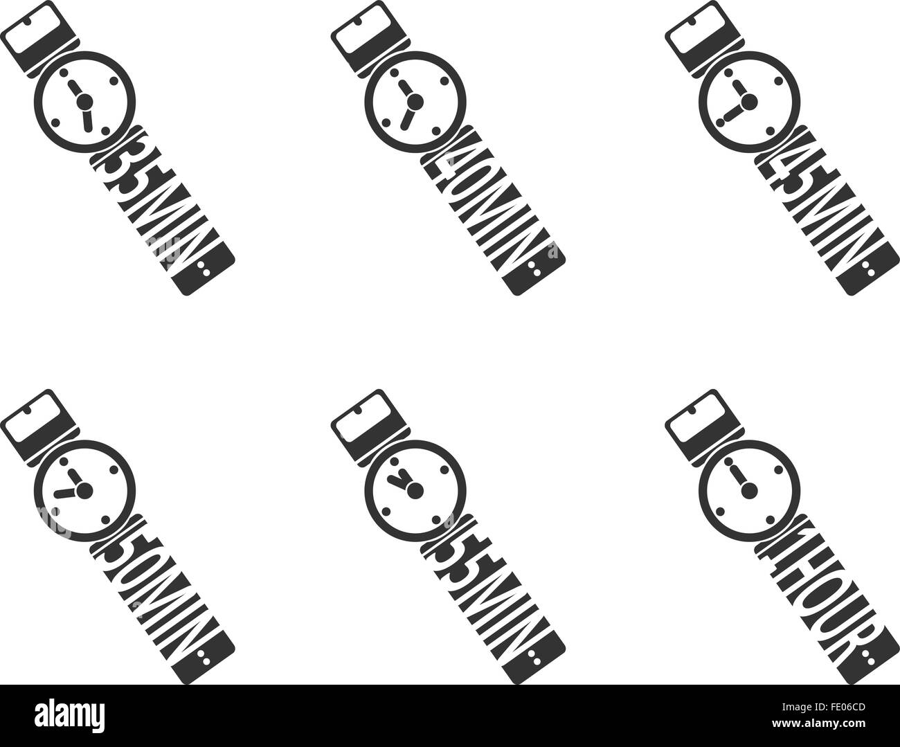 Timer Icon Set Stock Vector Image & Art - Alamy