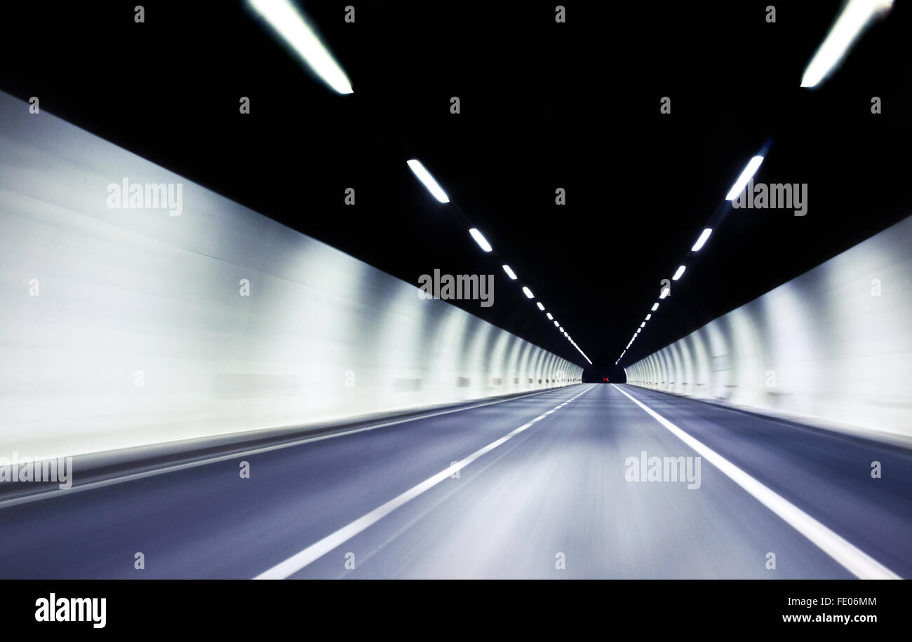 abstract highway tunnel blured background with lights Stock Photo - Alamy