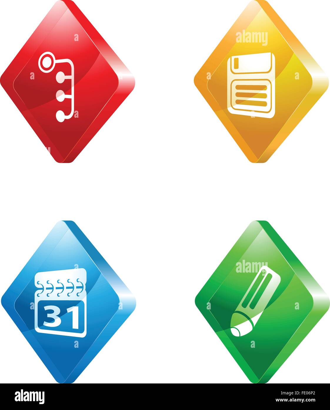 office glass transparent color icon set Stock Vector Image & Art - Alamy