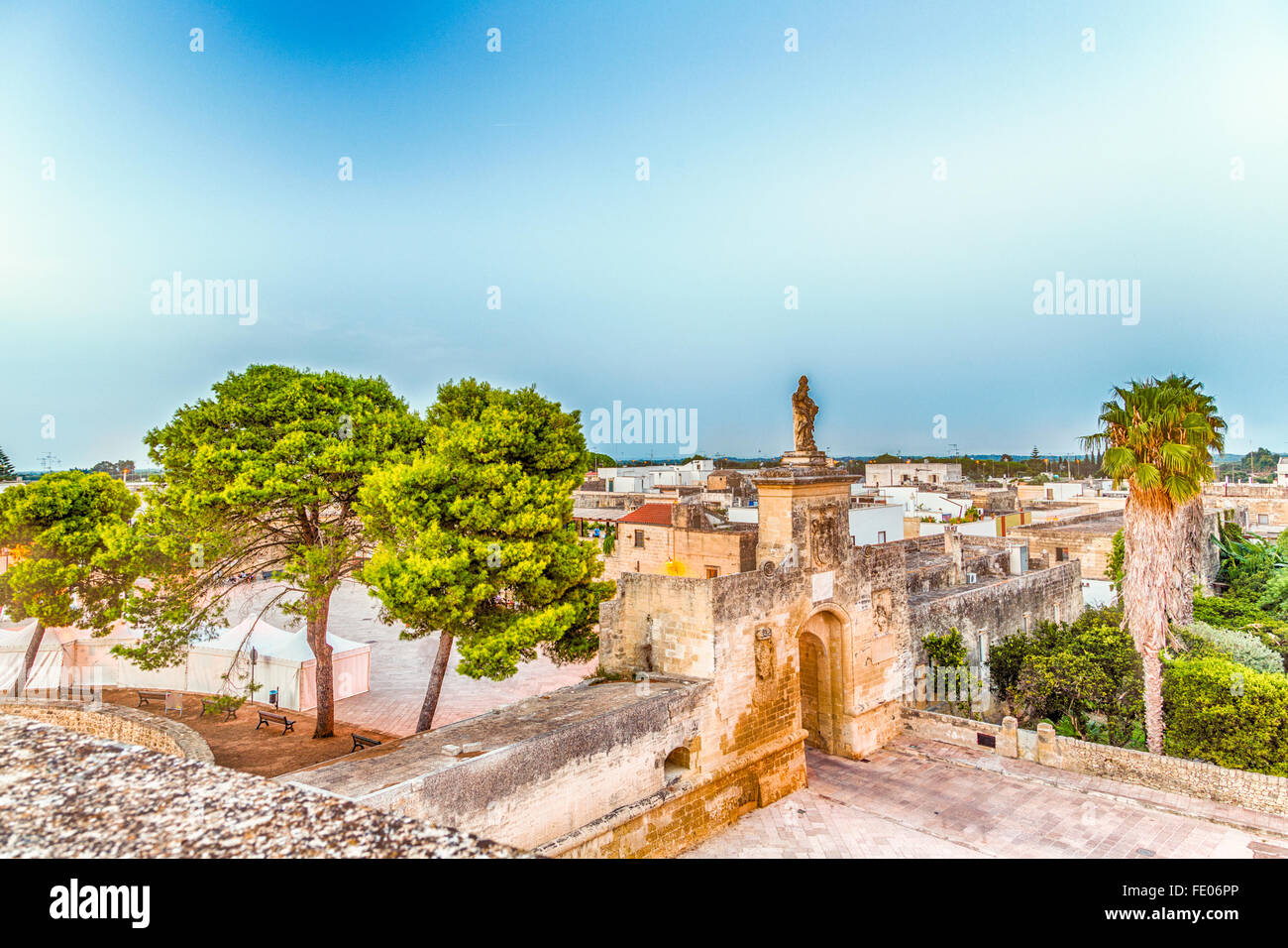 the grid of streets and walls of fortified citadel of XVI century in ...