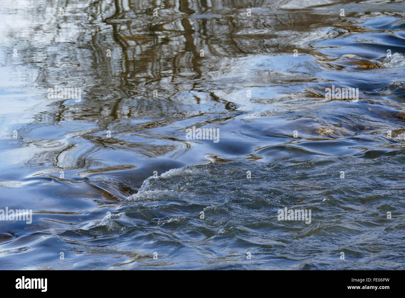 Water shapes and reflections Stock Photo - Alamy