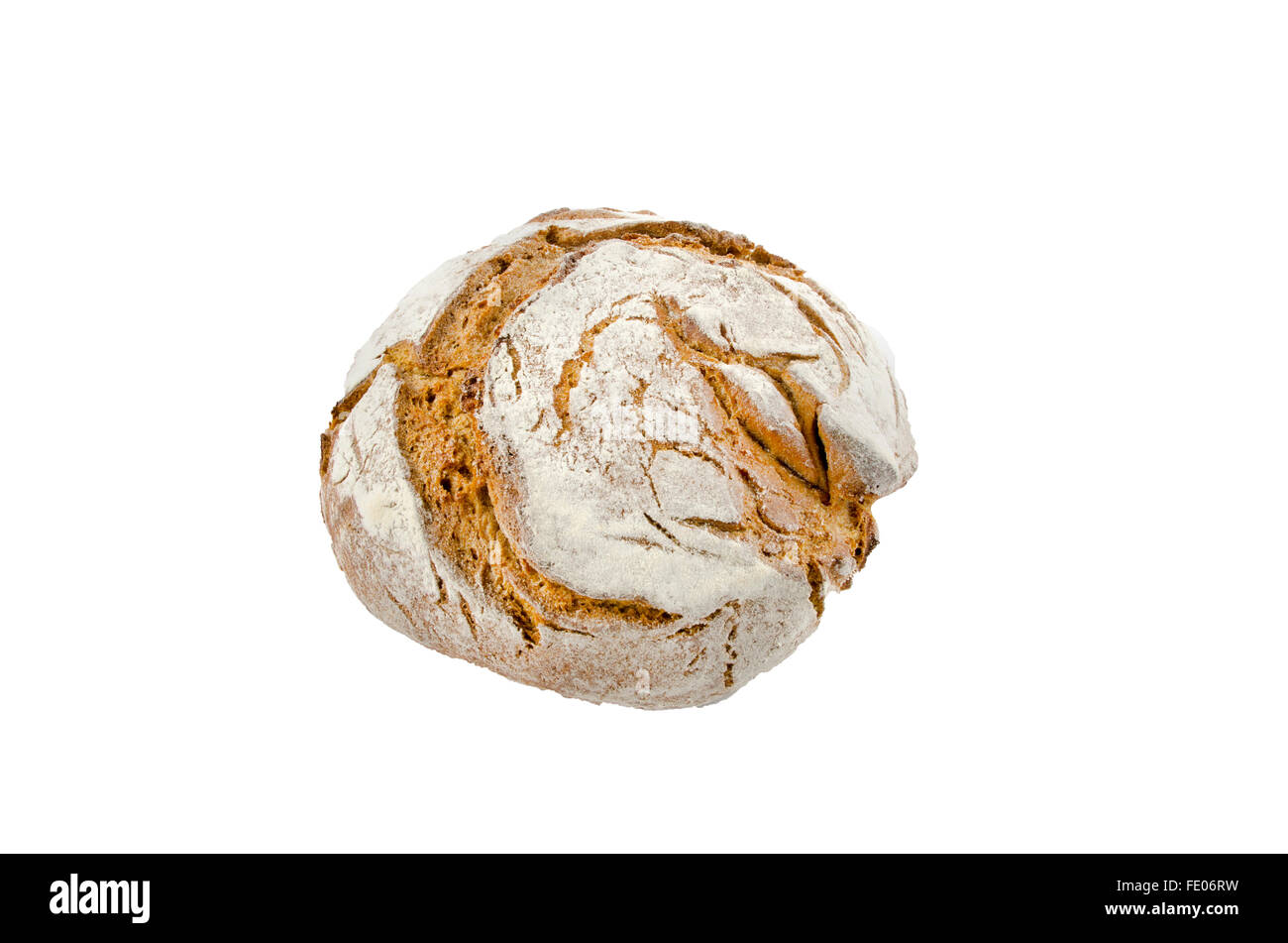 Pain Campaillou French Bread in white background Stock Photo - Alamy