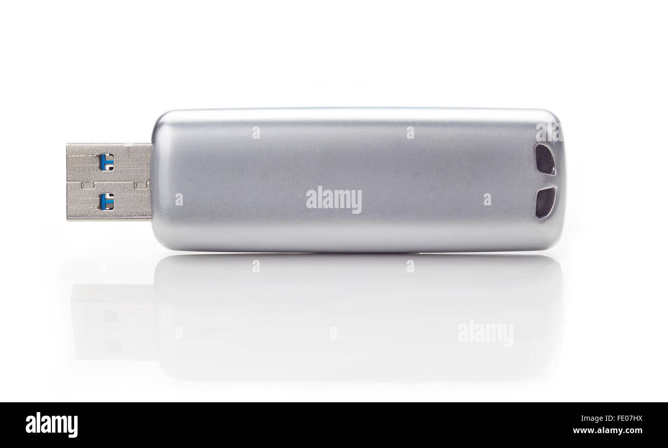 Flash memory isolated on white background Stock Photo - Alamy