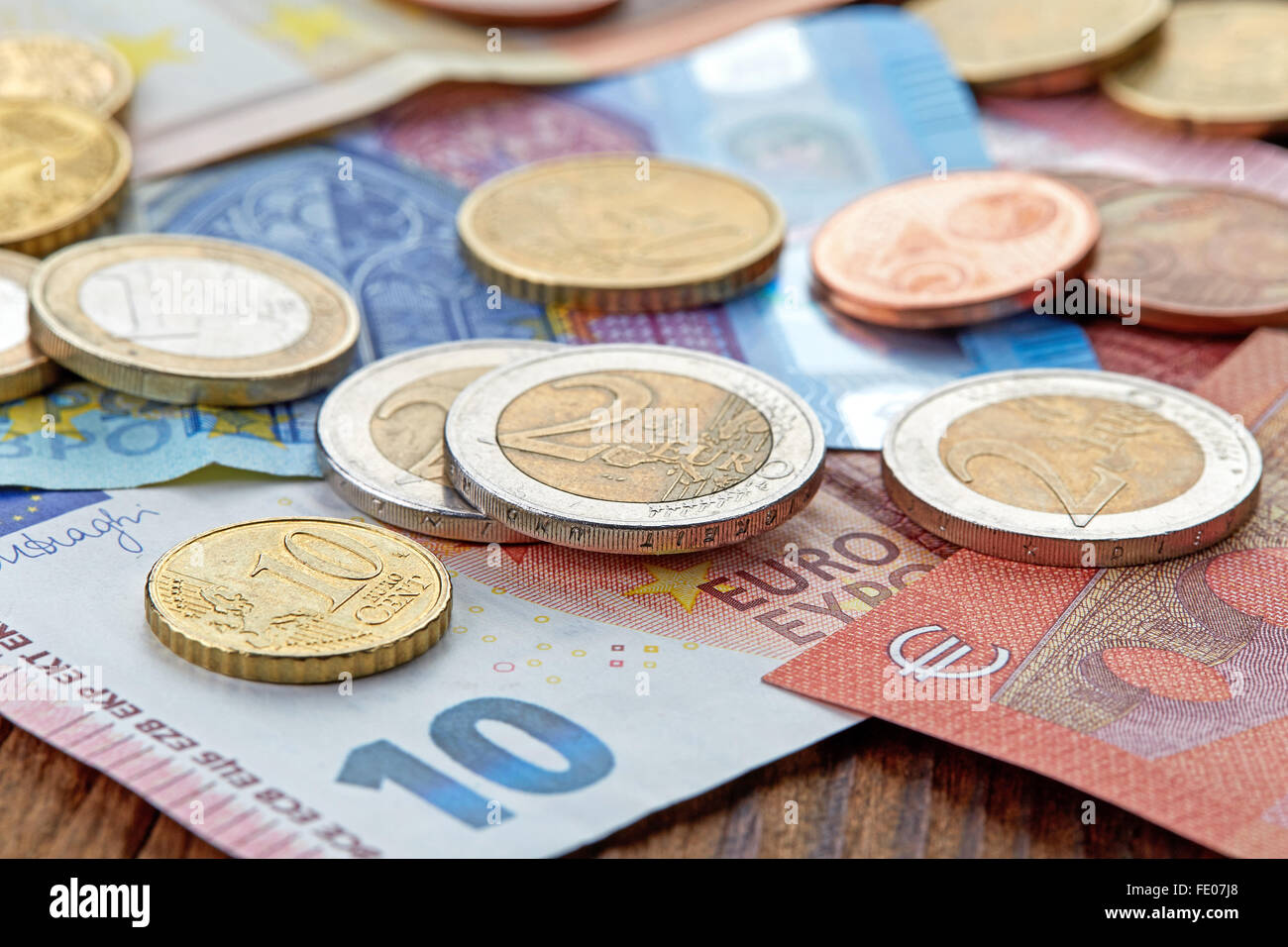 Euro coin currency money change hi-res stock photography and images - Alamy