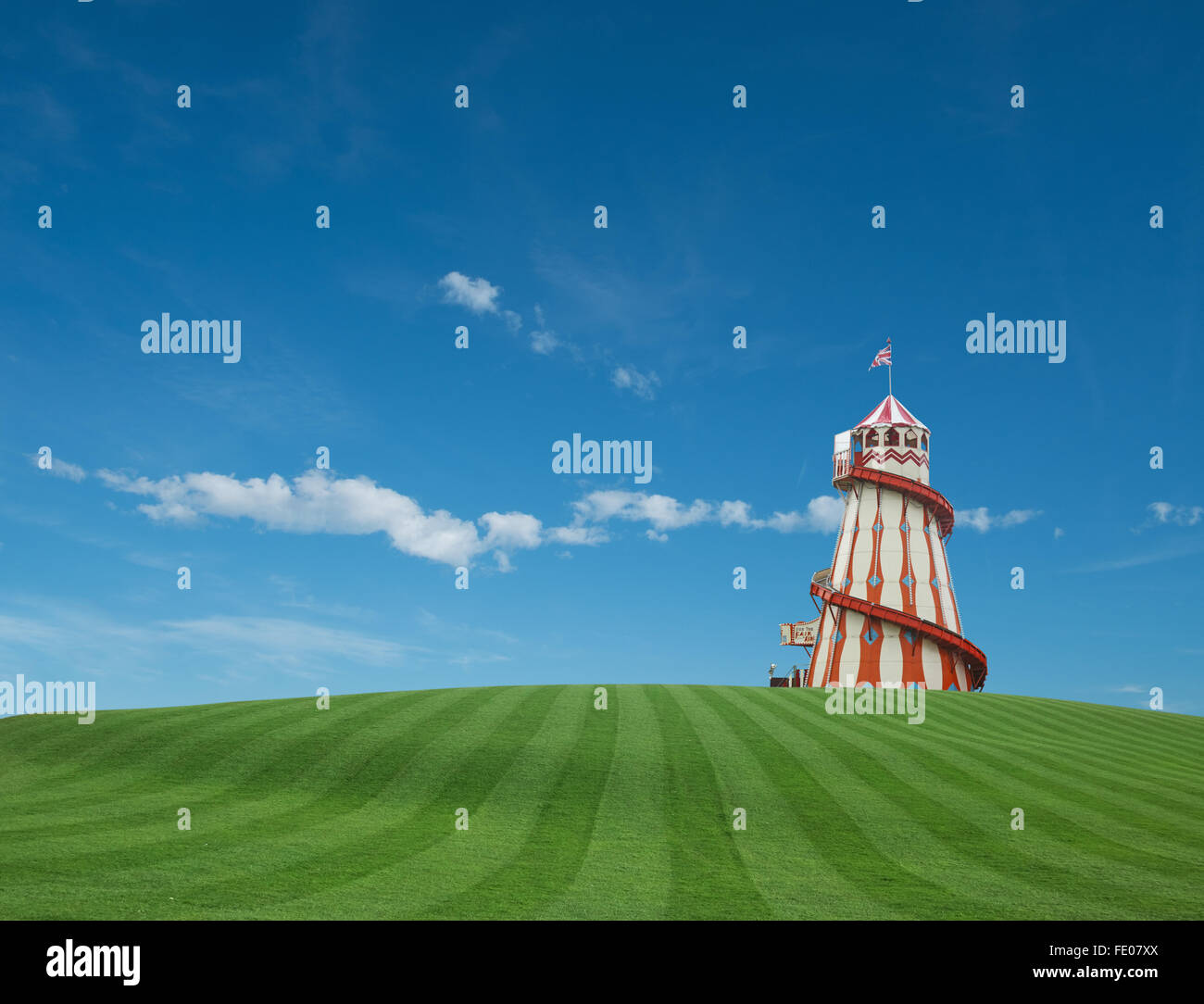 Green field with helta skelta on horizon hi-res stock photography and ...