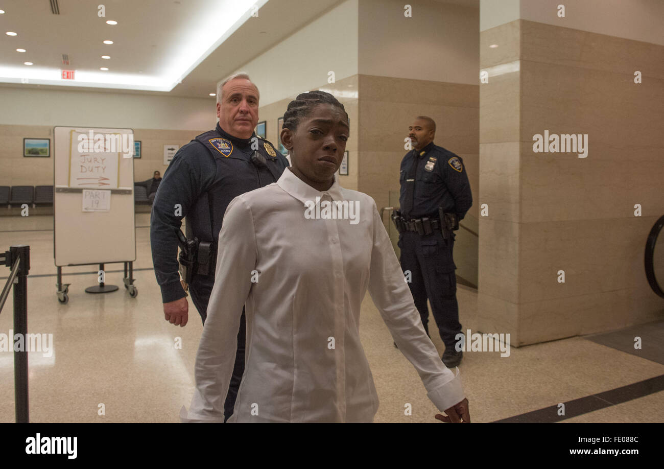 New York, NY, USA. 2nd Feb, 2016. MELISSA BUTLER, girlfriend of Akai ...