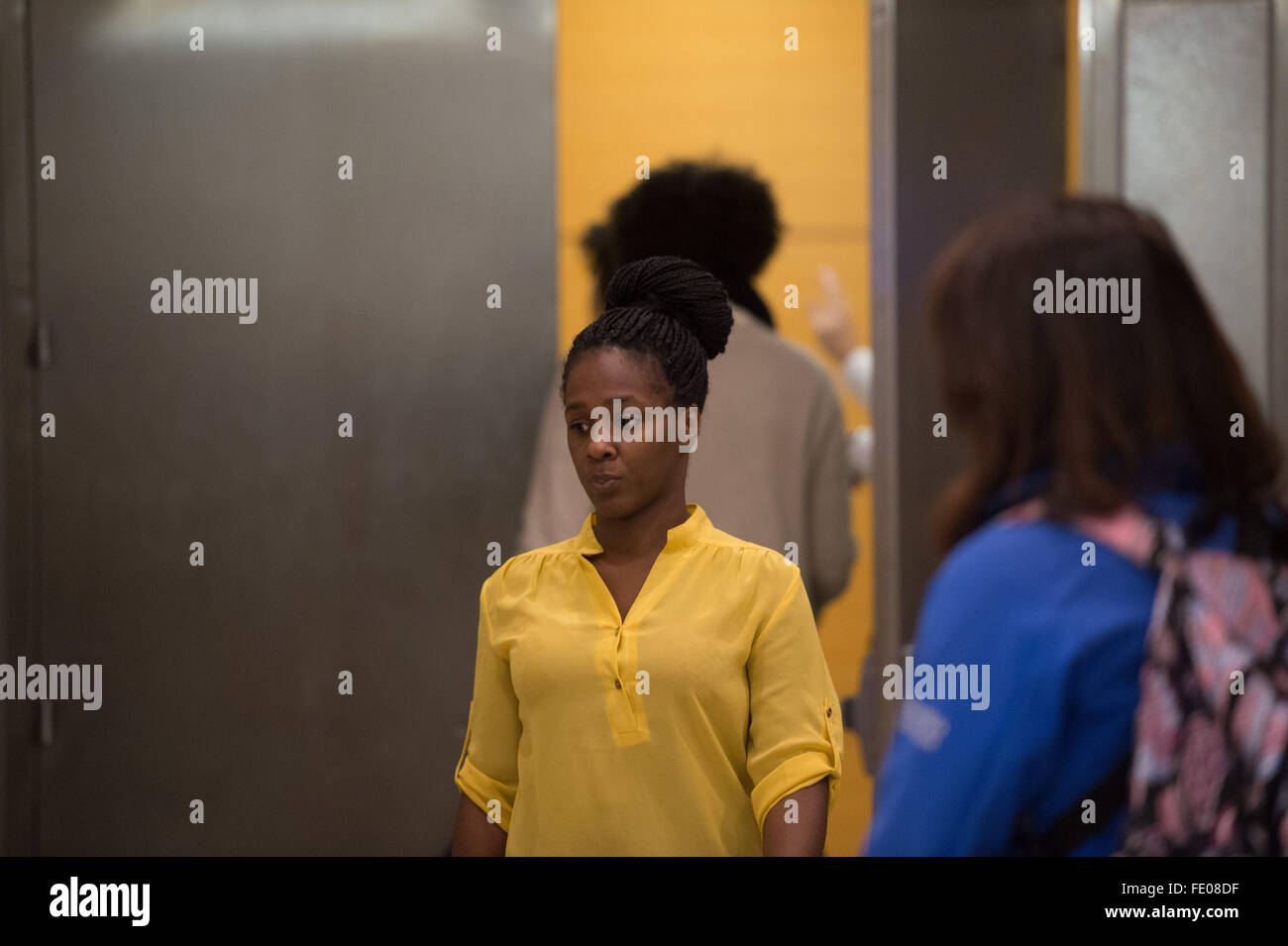 New York, NY, USA. 2nd Feb, 2016. Akai Gurley's fiancee KIMBERLY ...