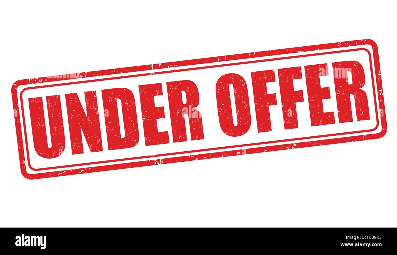 Under offer grunge rubber stamp on white background Stock Vector Image ...