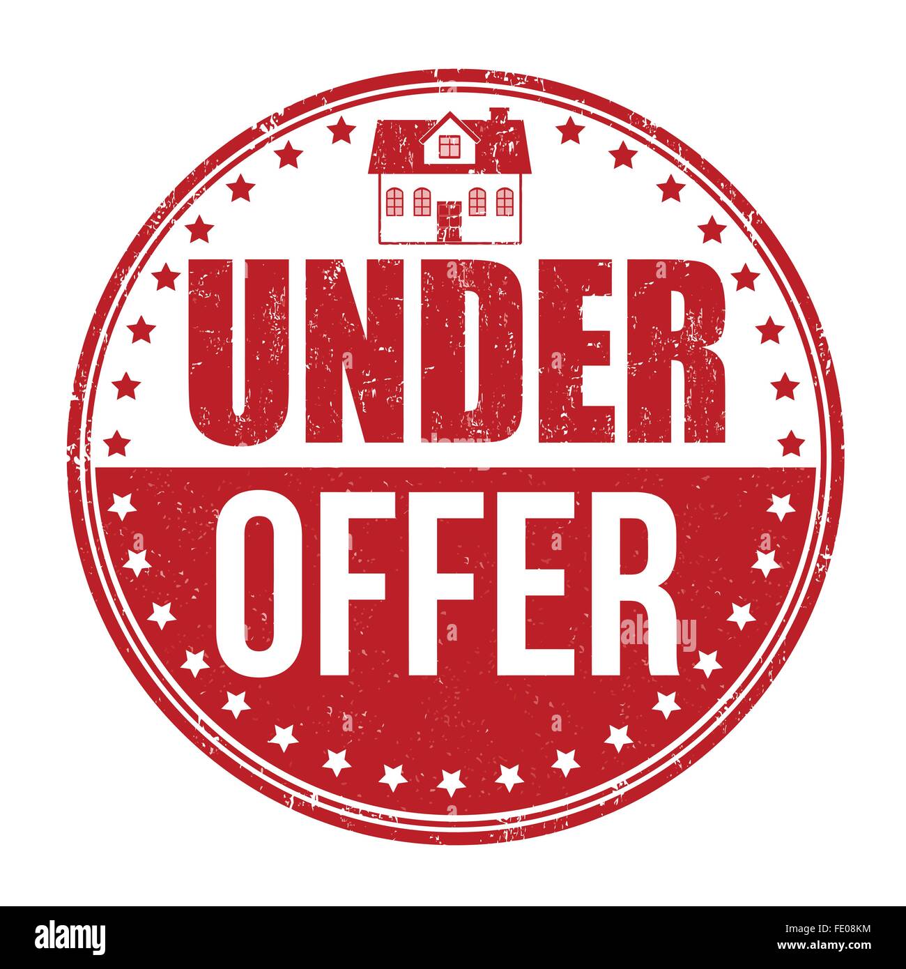 Under offer grunge rubber stamp on white background Stock Vector Image ...