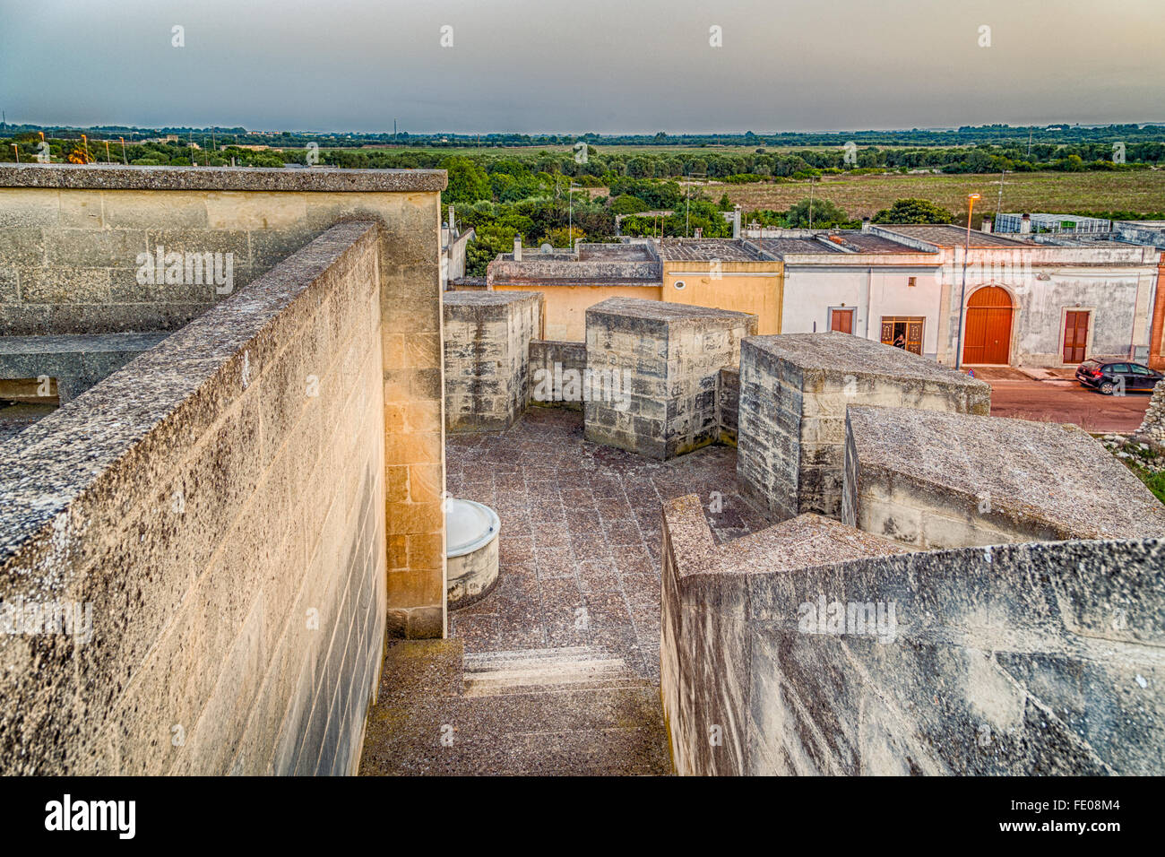 the grid of streets and walls of fortified citadel of XVI century in ...