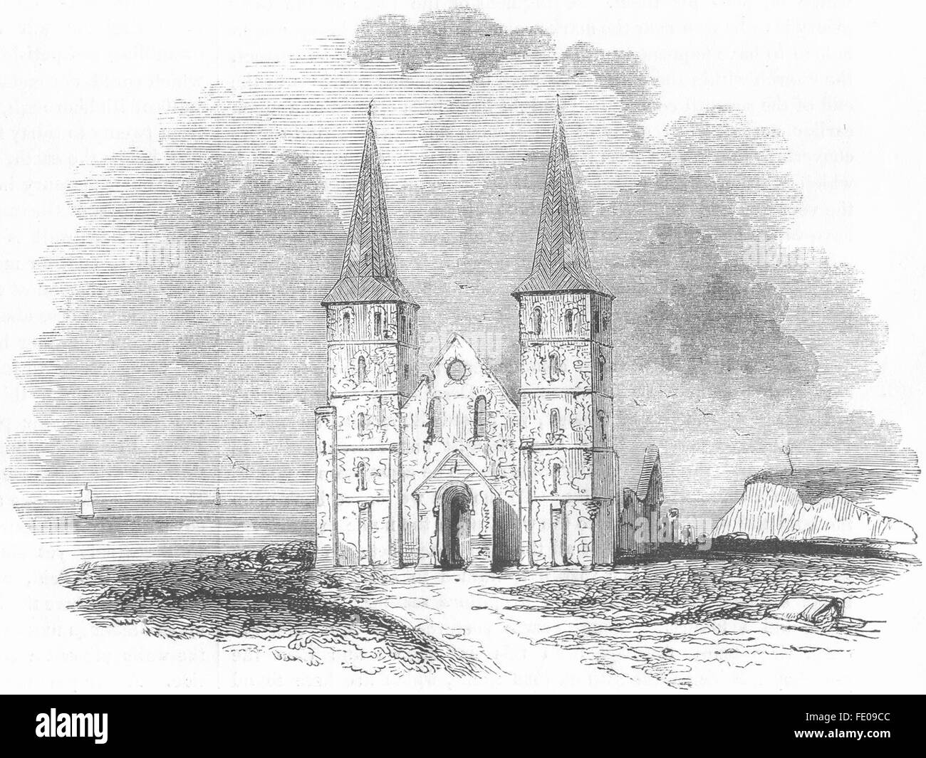 Reculver church ruins hi-res stock photography and images - Alamy