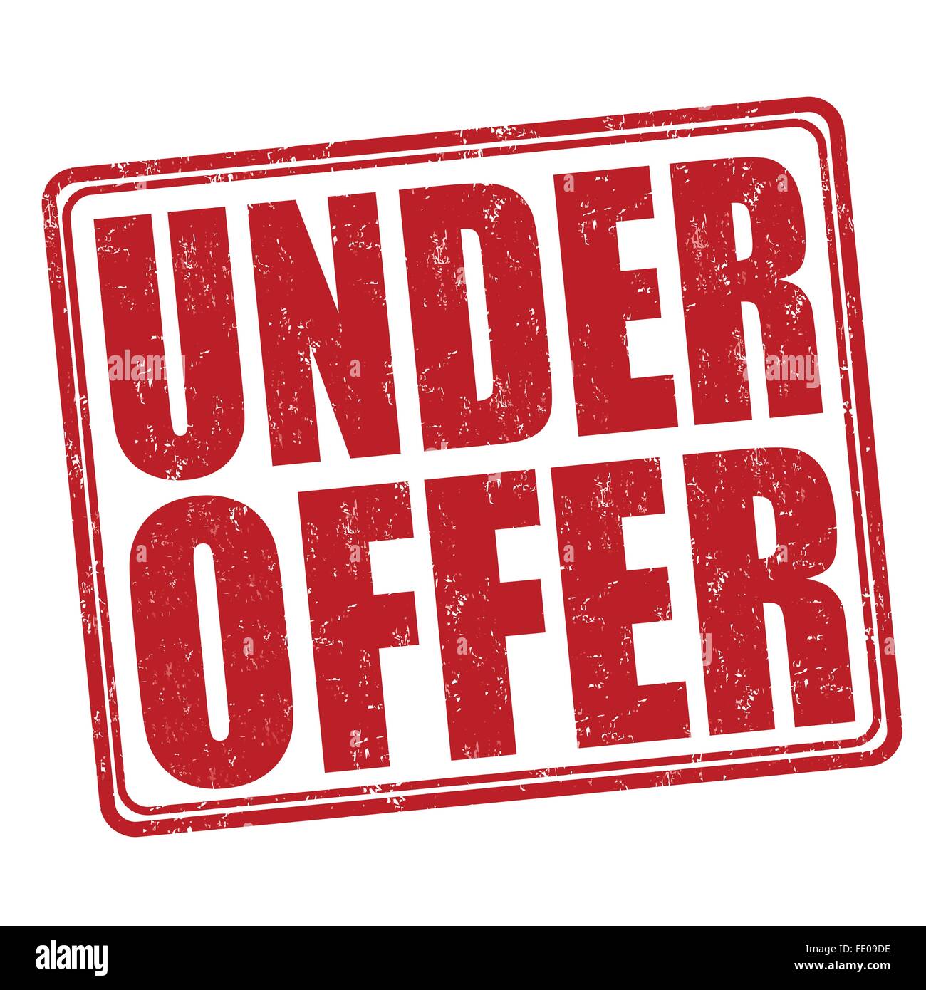 Under offer grunge rubber stamp on white background Stock Vector Image ...