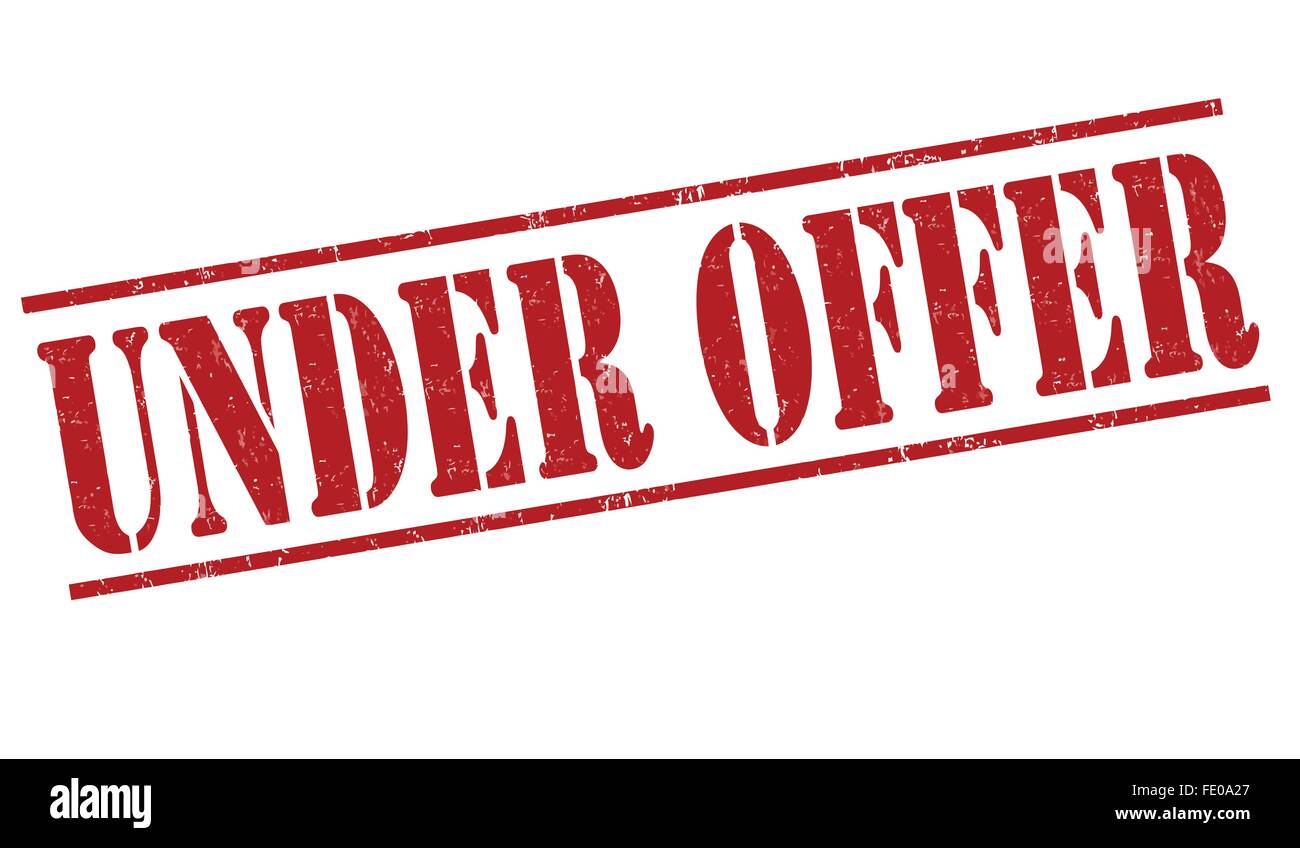 Under offer grunge rubber stamp on white background Stock Vector Image ...
