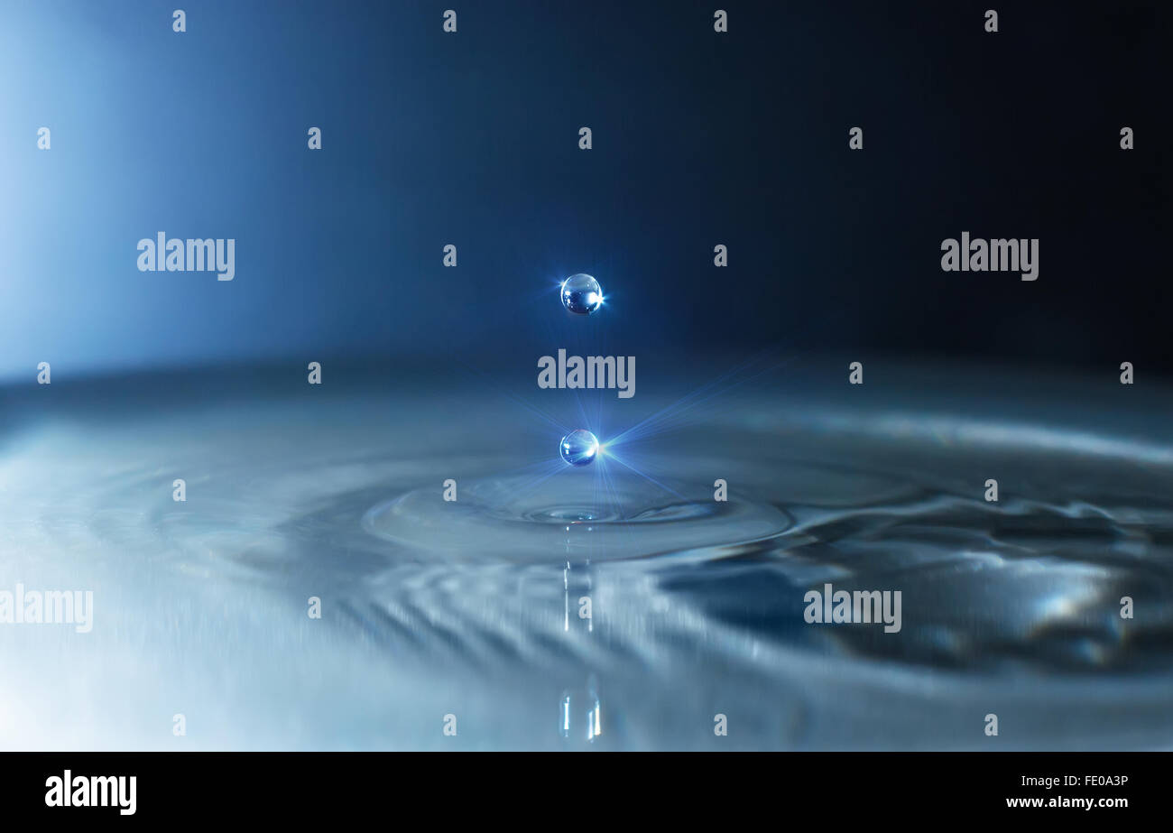 Splash of Water Drop Stock Photo - Alamy