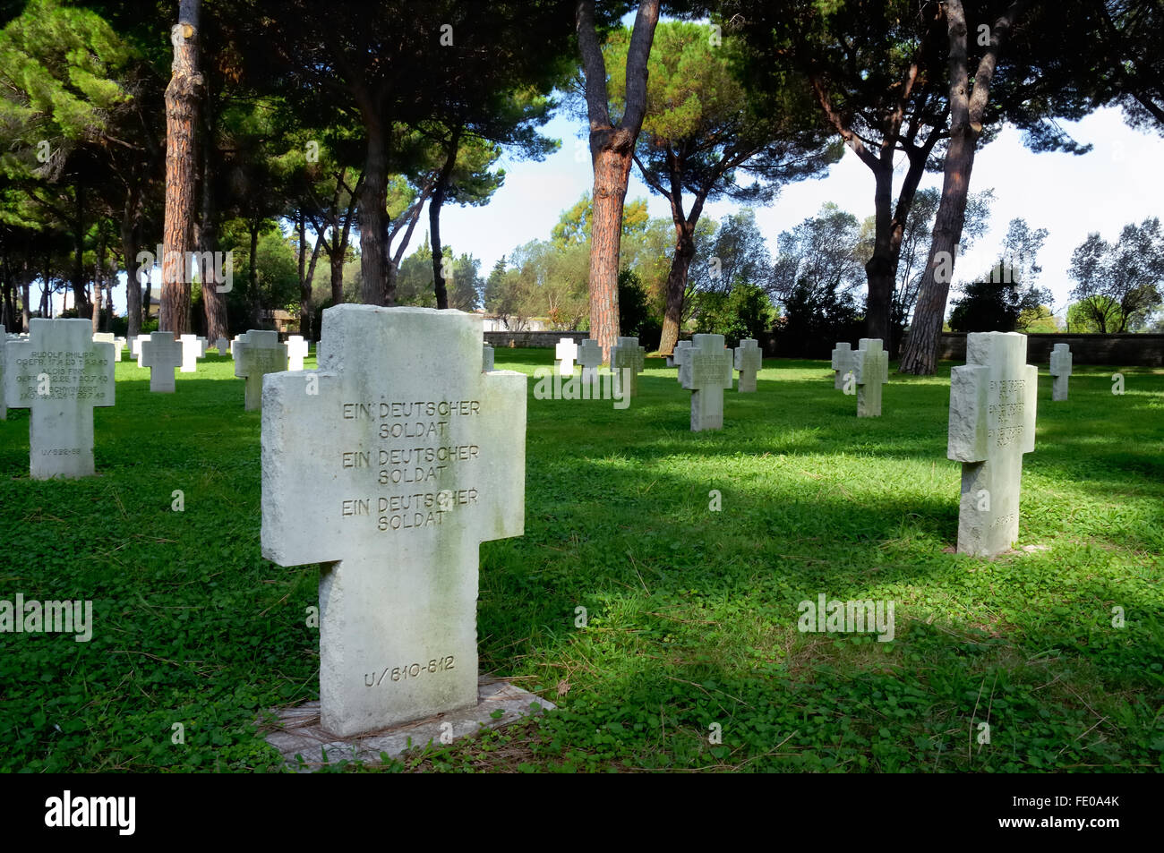 Pomezia German War Cemetery. The 27420 soldiers of Wehrmacht who fell ...