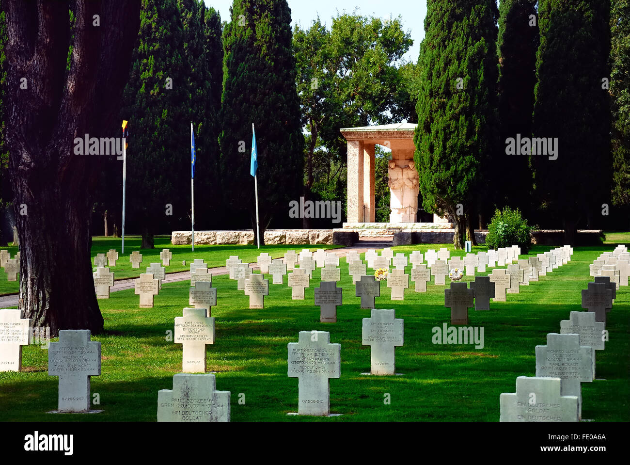 Pomezia German War Cemetery. The 27420 soldiers of Wehrmacht who fell ...