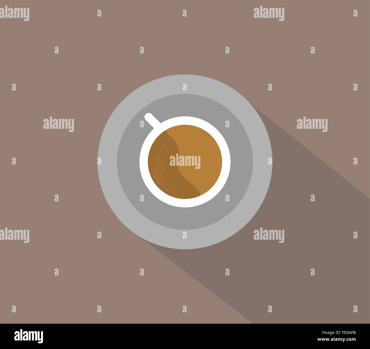 Coffee cup in flat design Stock Photo - Alamy