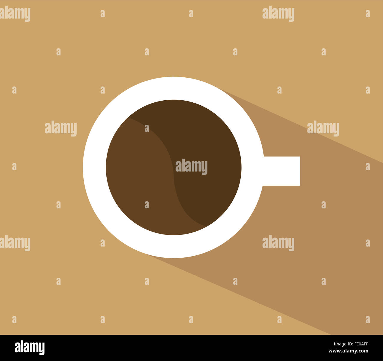 Coffee cup in flat design Stock Photo - Alamy