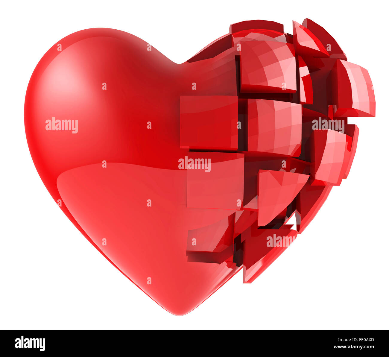The human heart of the segments Stock Photo - Alamy
