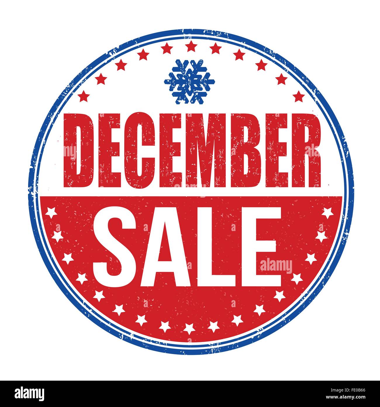 December sale grunge rubber stamp on white background, vector ...