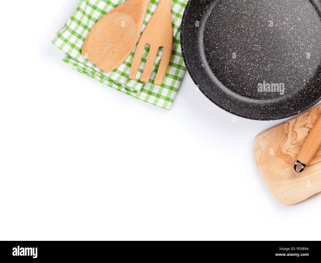 Kitchen utensils. Isolated on white background Stock Photo - Alamy