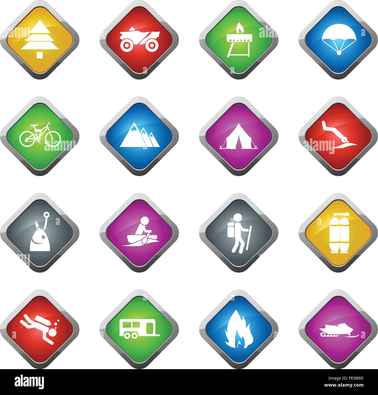 Active recreation icons Stock Vector Image & Art - Alamy