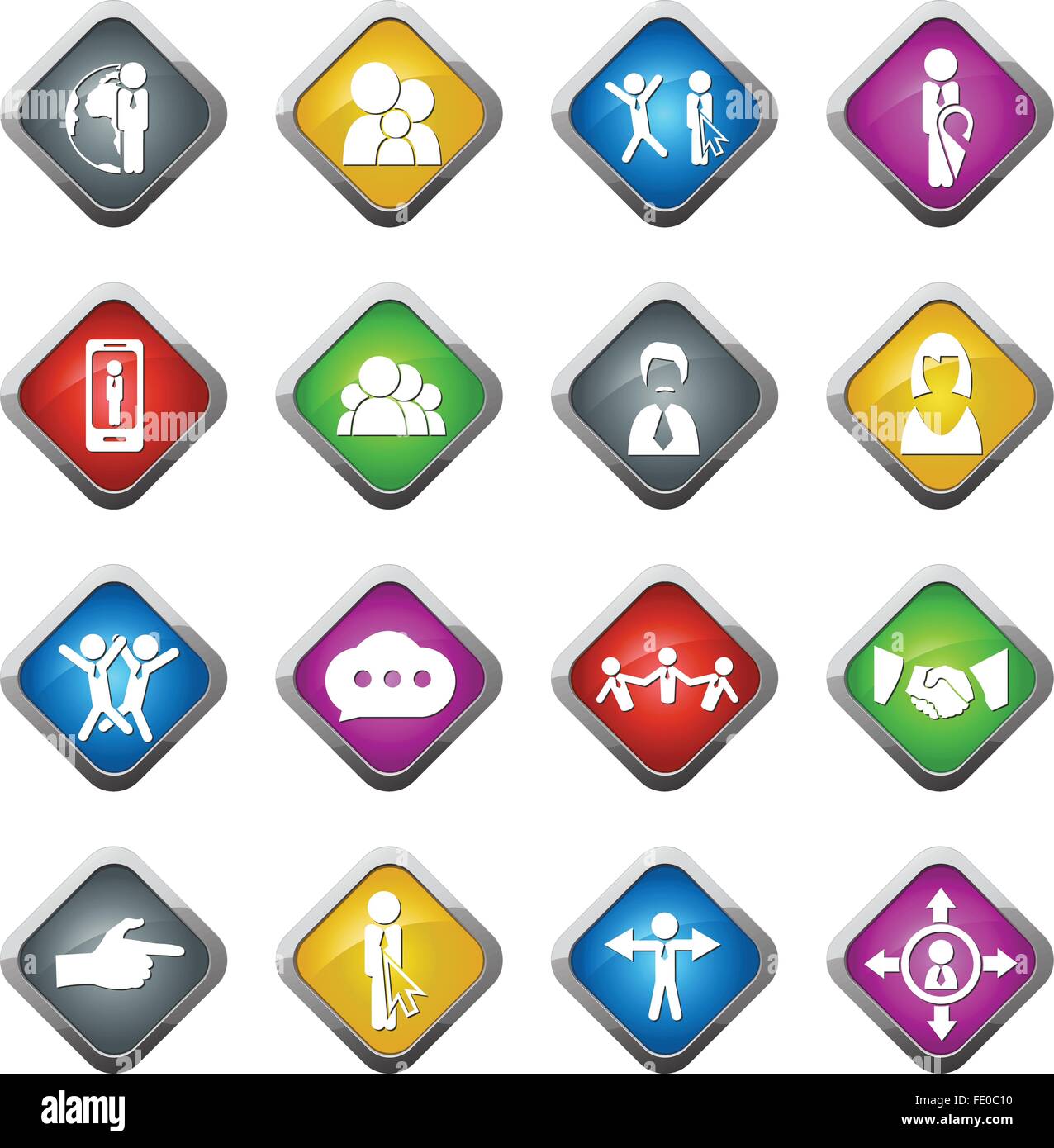 Community icons set Stock Vector Image & Art - Alamy