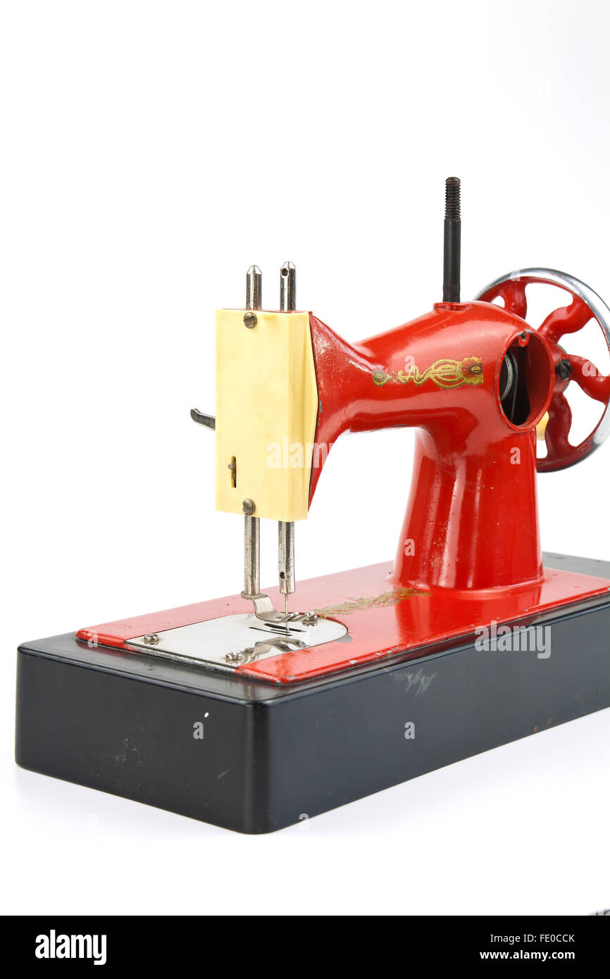 Realistically made sewing machine as a toy for practical training of ...
