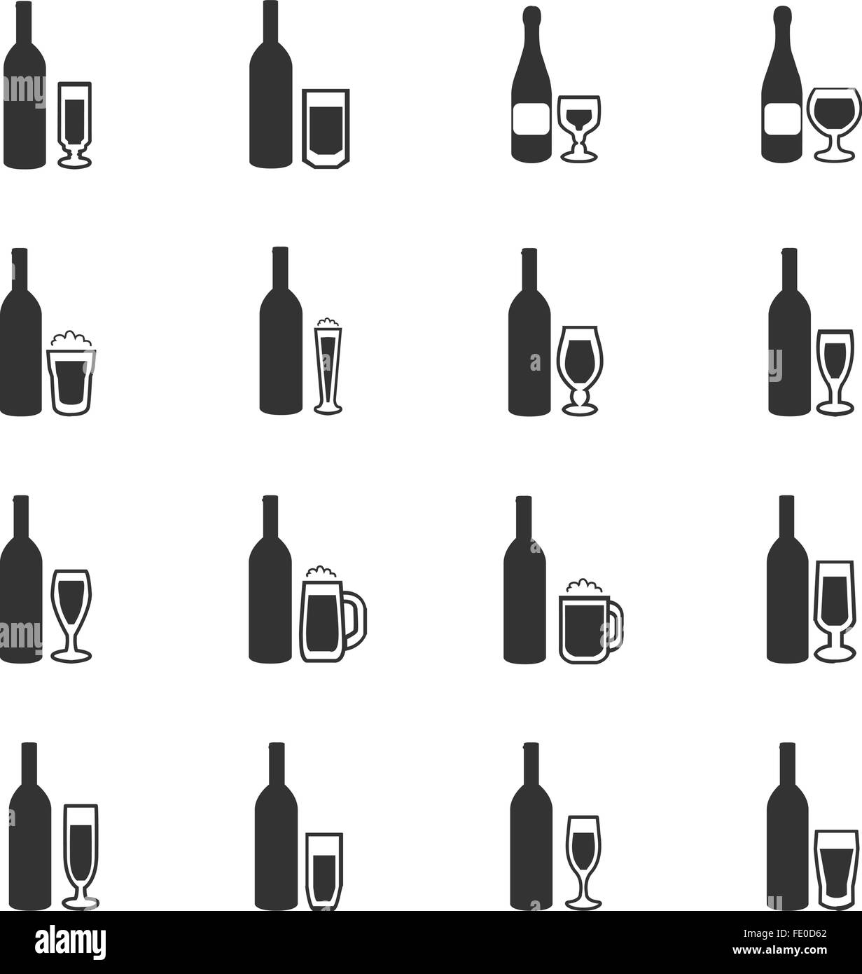 Sherry glasses Stock Vector Images - Alamy