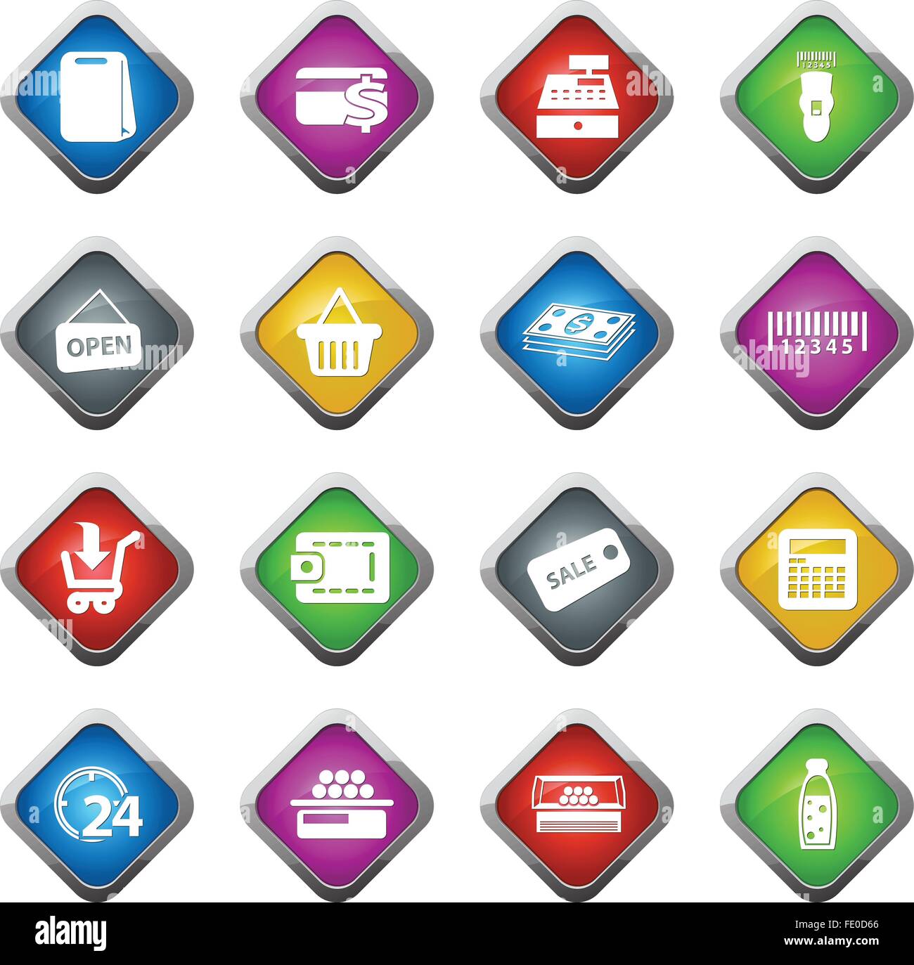 Grocery store icon Stock Vector Image & Art - Alamy