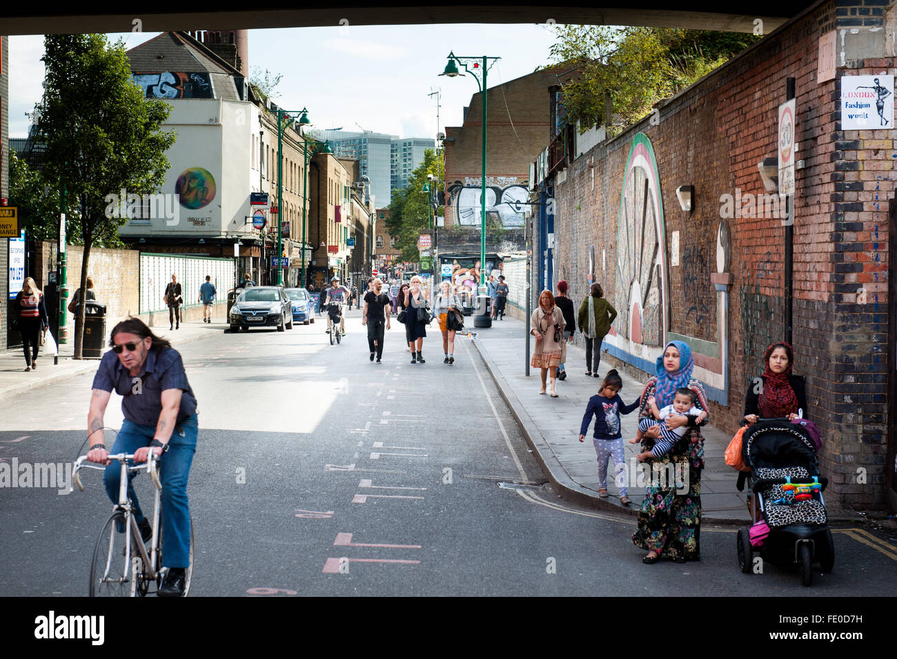 Brick Lane in East End of London Famous for Brick Lane Market and for ...