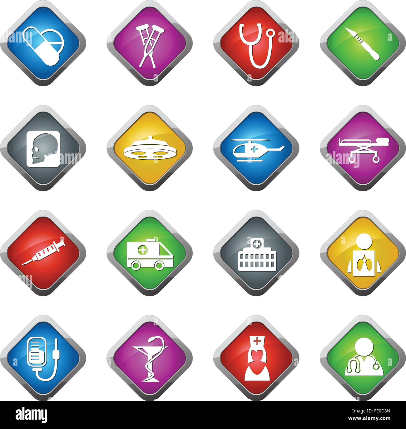 Medical icon set Stock Vector Image & Art - Alamy